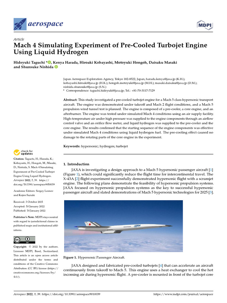 Aerospace 09 00039 | PDF | Internal Combustion Engine | Rotating Machines
