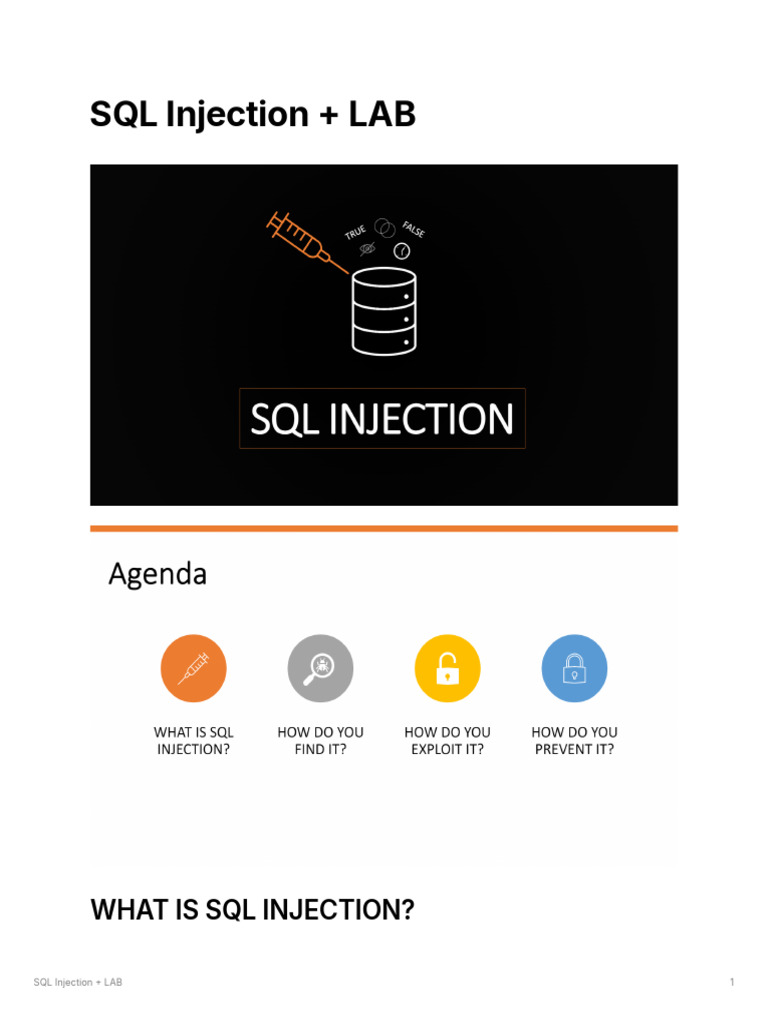 Tuần 5 A03 Injecton SQL Injection | PDF