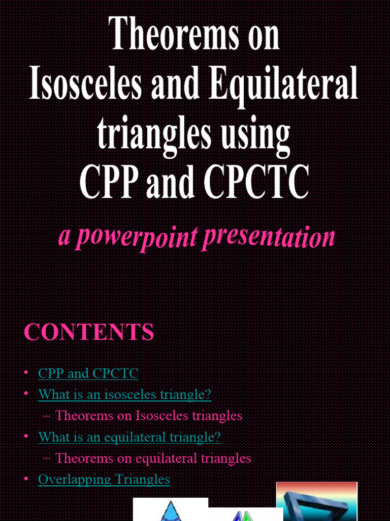Isosceles and Equilateral Triangles Explained | PDF | Triangle | Elementary Mathematics