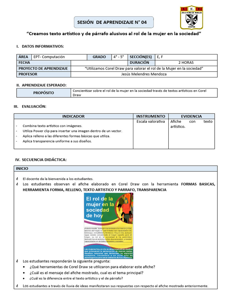 SESIÓN 4 | PDF | Evaluación | Informática