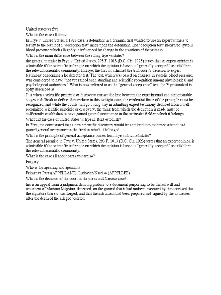 Forensic | PDF | Expert Witness | Legal Procedure