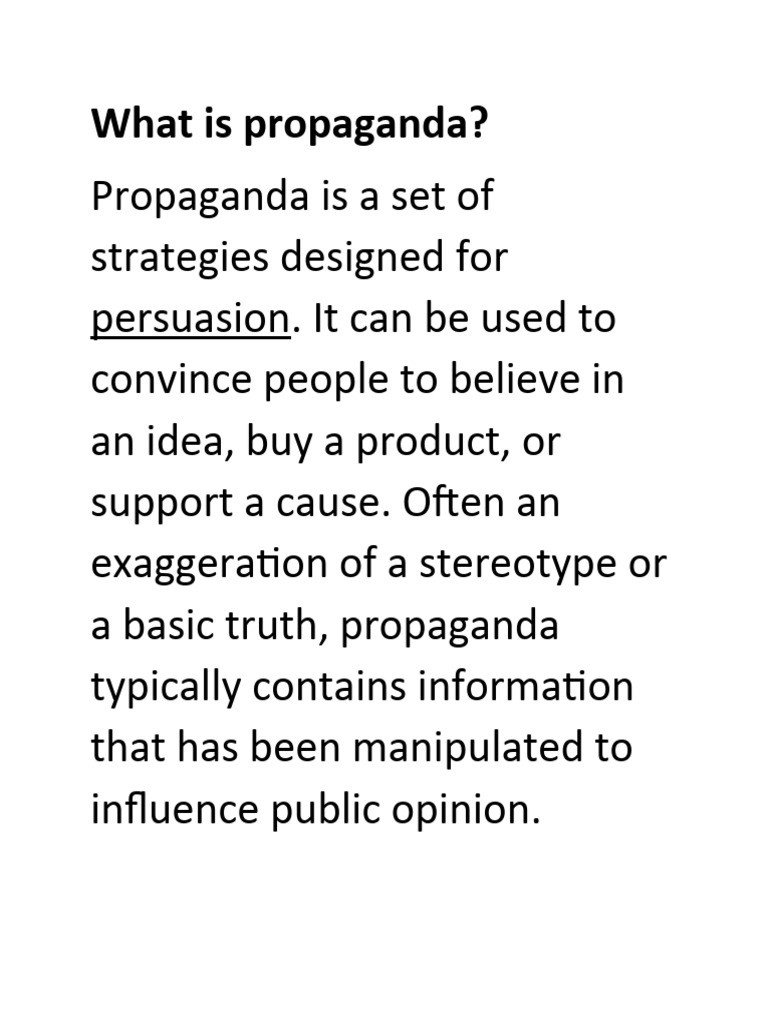 propaganda-techniques (1) | PDF | Propaganda | Persuasion