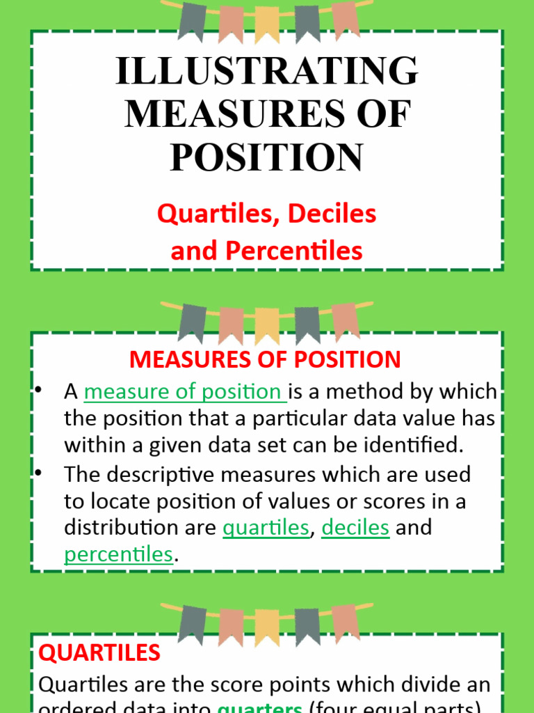 Q4 M1 Measures Of Position Pdf Percentile Quartile