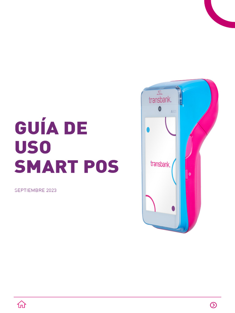 Guía de Uso del Smart POS Transbank | PDF | Tarjeta de débito | Tarjeta ...