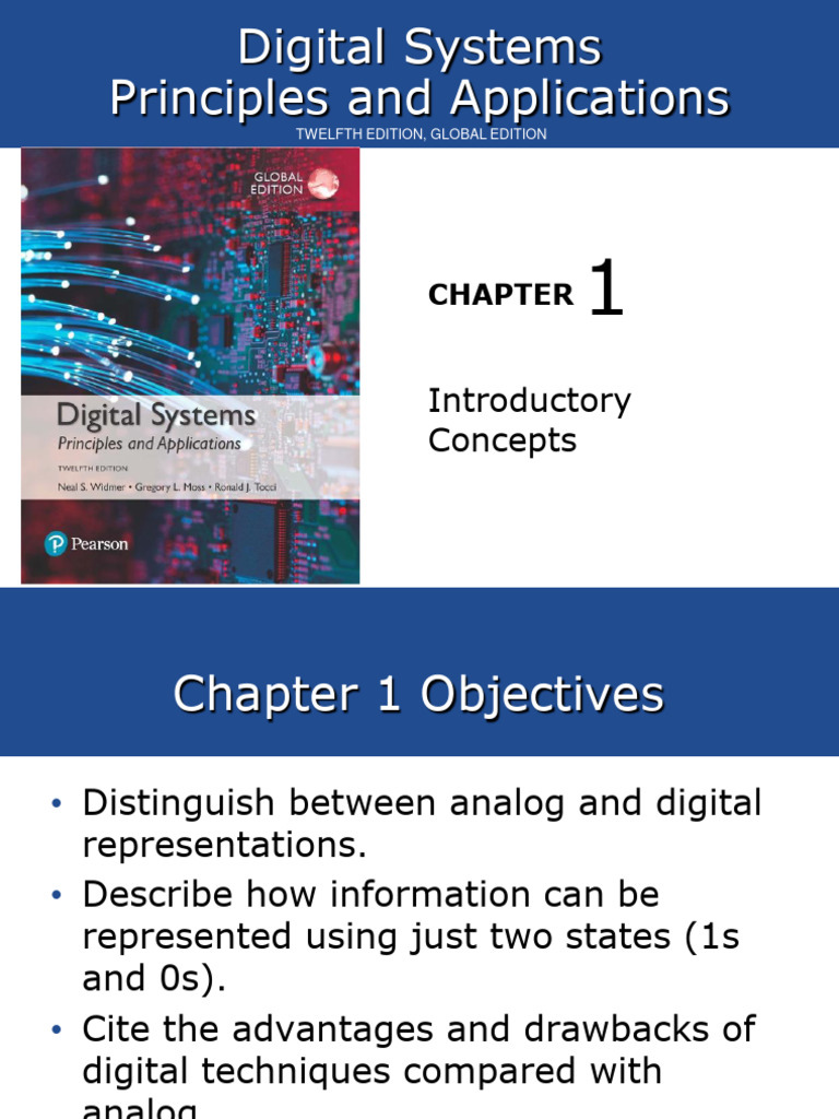 Chapter 1 Pdf Analogue Electronics Digital Electronics