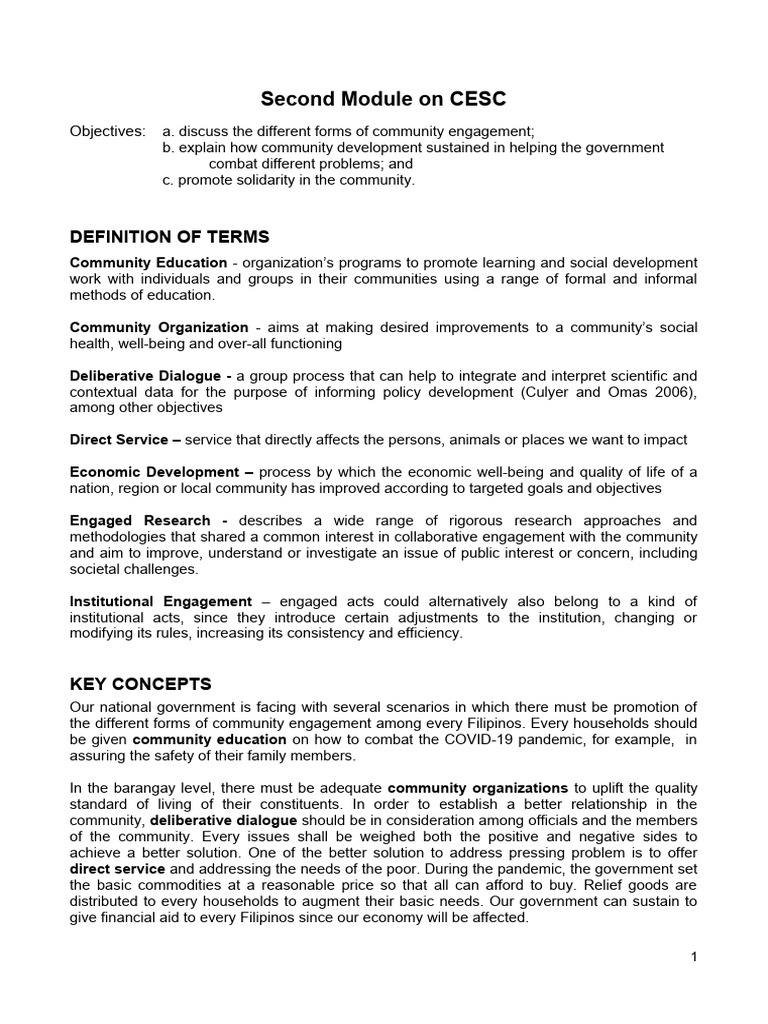 2nd Quarter CESC | PDF | Quality Of Life | Community