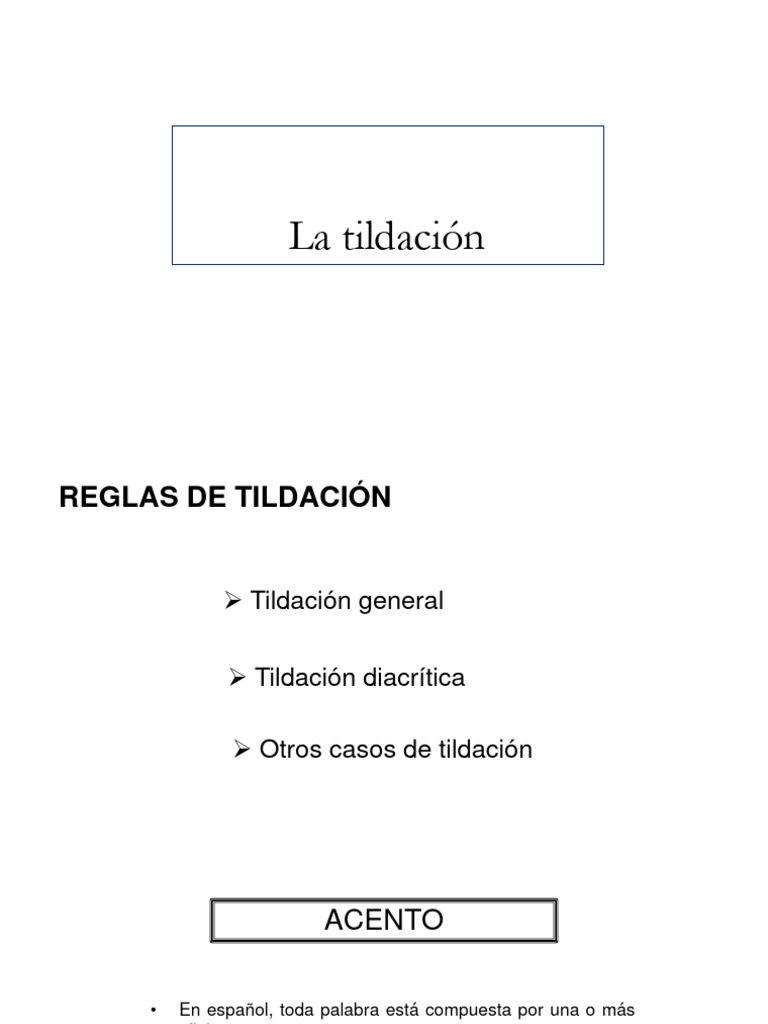 Tildación FINAL | PDF | Voz humana | Fonética