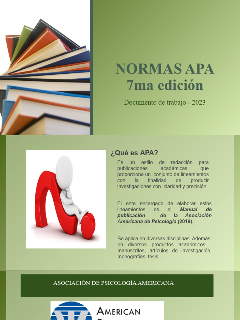 Guía Completa de Normas APA 7ª Edición | PDF | Estilo apa | Sicología