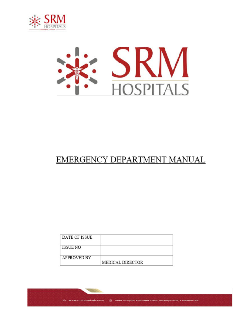ER Manual | PDF | Emergency Department | Cardiopulmonary Resuscitation
