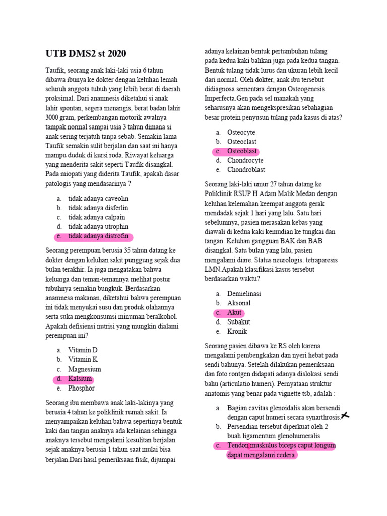 UTB DMS2 ST 2020 | PDF