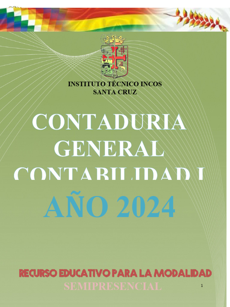 Texto Contabilidad I 2024 1er Bim (Tema 1, 2, 3 y 4) | PDF ...