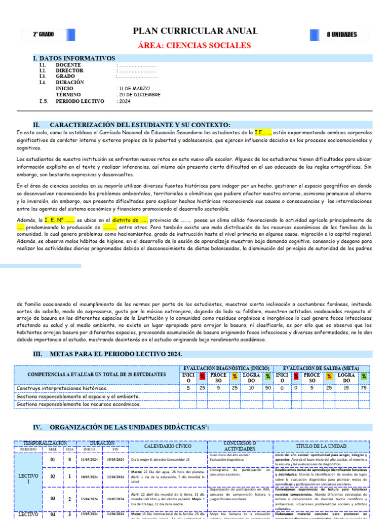 PROGRAMACIÓN ANUAL - CARPETA DIGITAL 2do | PDF | Aprendizaje | Evaluación