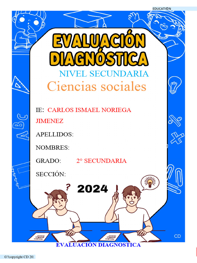 Evaluación Diagnostica - CC - SS - 2do° | PDF | Imperio Inca | Agricultura