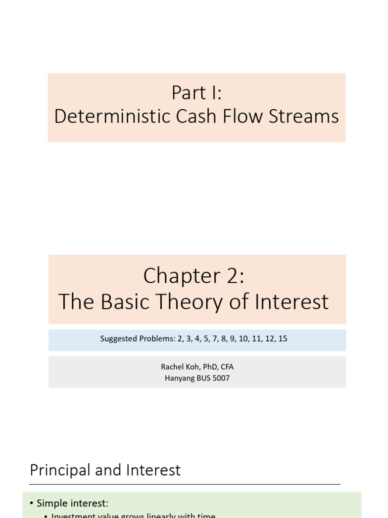 Chapter 2 Investment Science | Download Free PDF | Net Present Value ... Chapter 2 Investment Science | Download Free PDF | Net Present Value ...