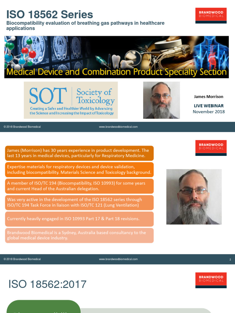 MDCPSS Webinar Slides ISO 18562 | PDF | Particulates | Volatile Organic ...