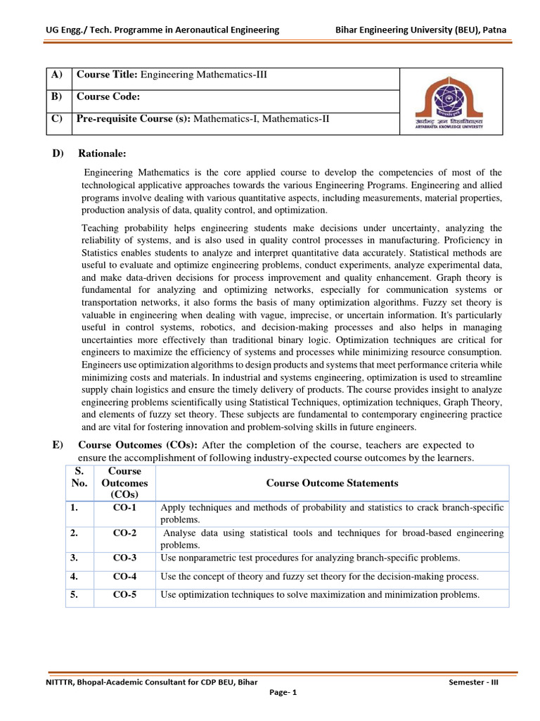Engineering Mathematics-III | PDF | Statistics | Student's T Test