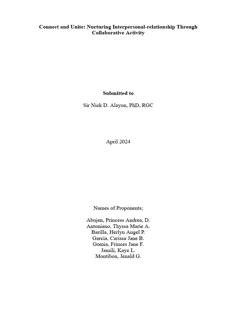 STRUCTURED LEARNING EXPERIENCE PROPOSAL FORMAT | PDF | Collaboration ...