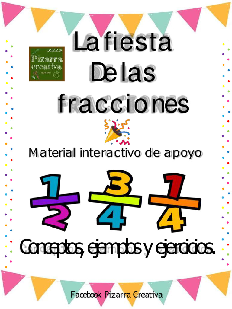 Material Interactivo sobre Fracciones | PDF | Conceptos matemáticos ...