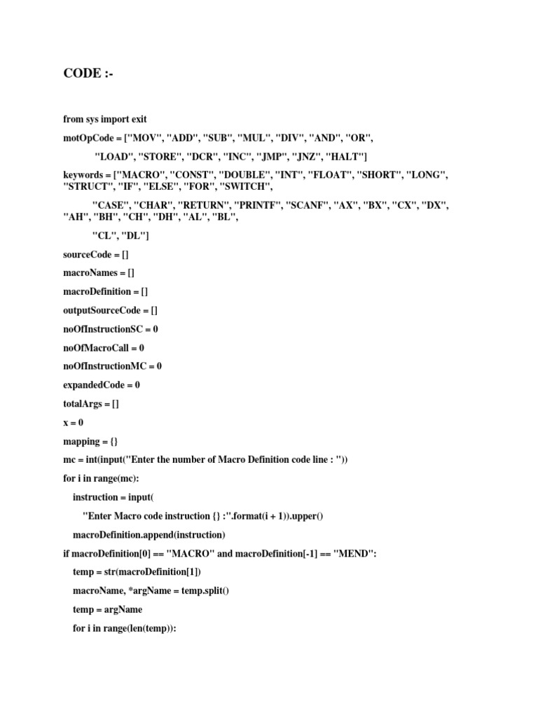 Exp 7 SPCC | PDF | Source Code | Computer Programming