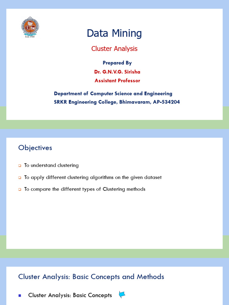 Unit - 5 Cluster Analysis | PDF | Cluster Analysis | Spatial Analysis Unit - 5 Cluster Analysis | PDF | Cluster Analysis | Spatial Analysis