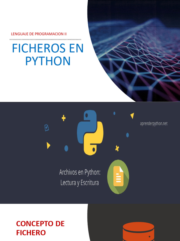 Clase - FICHEROS EN PYTHON | Descargar gratis PDF | Archivo de ...