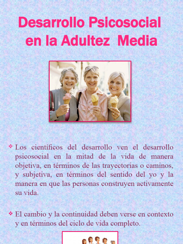 Desarrollo Psicosocial en la Adultez Media | PDF | Sicología | Adultos