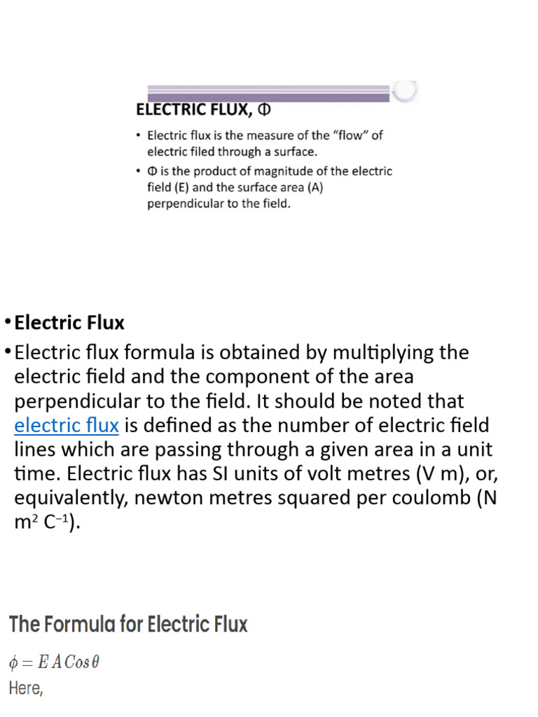 Electric-Flux | PDF