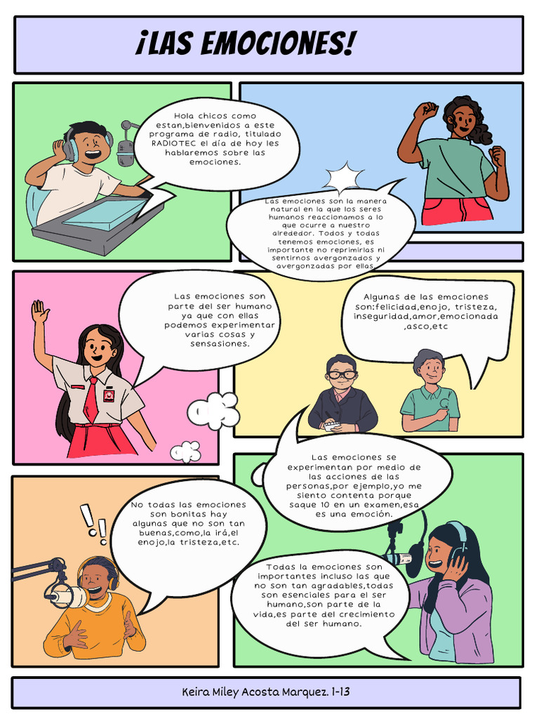 Documento A4 Pagina de Historieta Comic Ilustrativo Multicolor ...