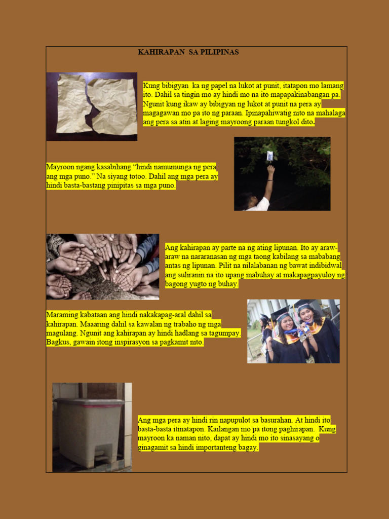 Kahirapan Sa Pilipinas | PDF