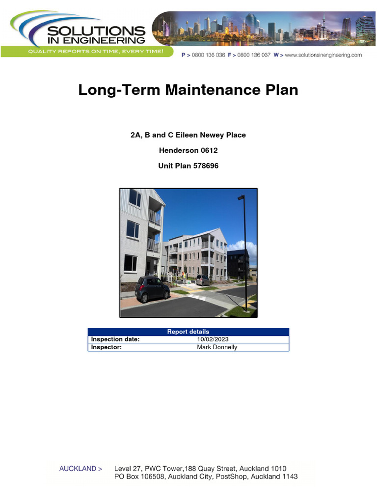 KC-188948-23-116-1 LongTerm Maintenance Plan | PDF | Expense | Taxes
