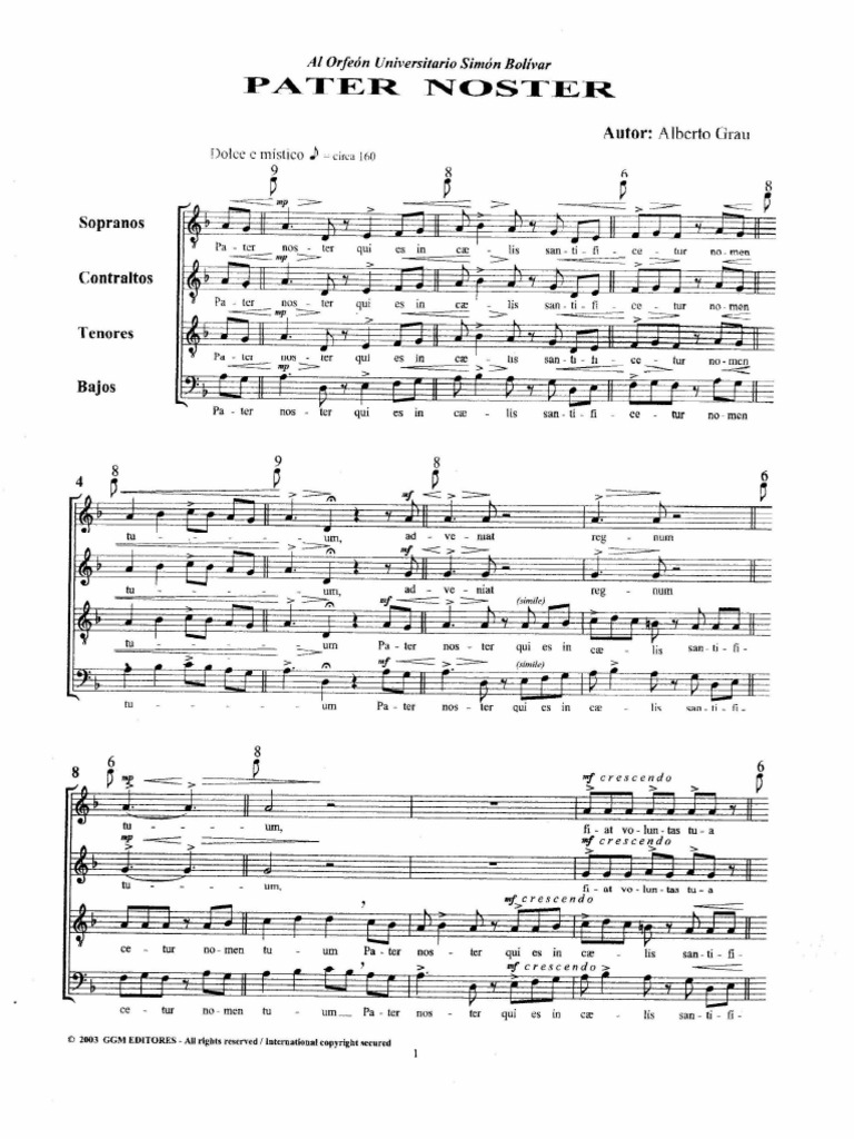 Pater Noster - Alberto Grau | PDF