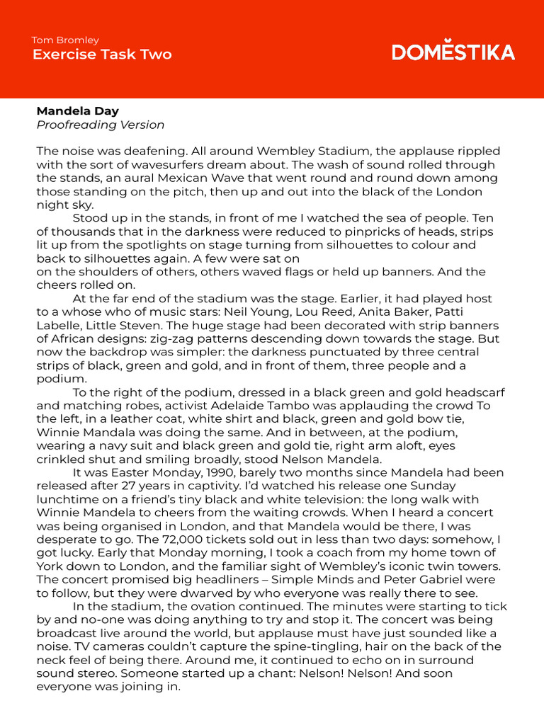 U4 - A1 Exercise Task Two | PDF | Travel | Art