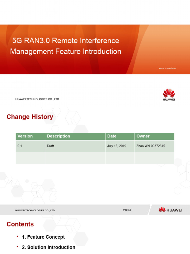 Training Course - 5G RAN3.0 Remote Interference Management | Download ...