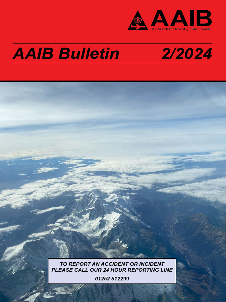 AAIB Bulletin 2-2024 | PDF | Relay | Flap (Aeronautics)