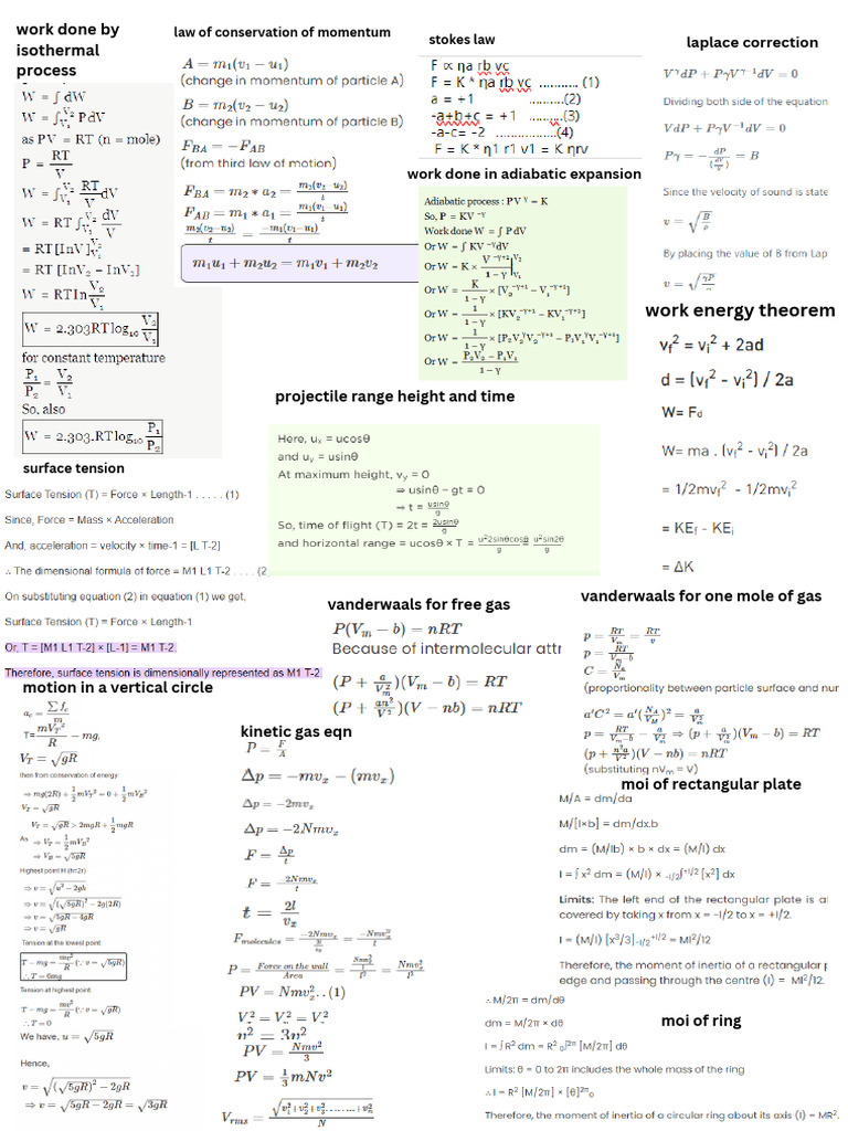 Work Done by Isothermal Process | PDF | Science & Mathematics
