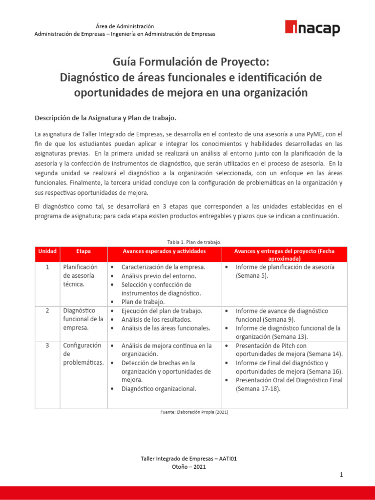 Guía para Diagnóstico de Proyectos PyME | PDF | Evaluación | Business