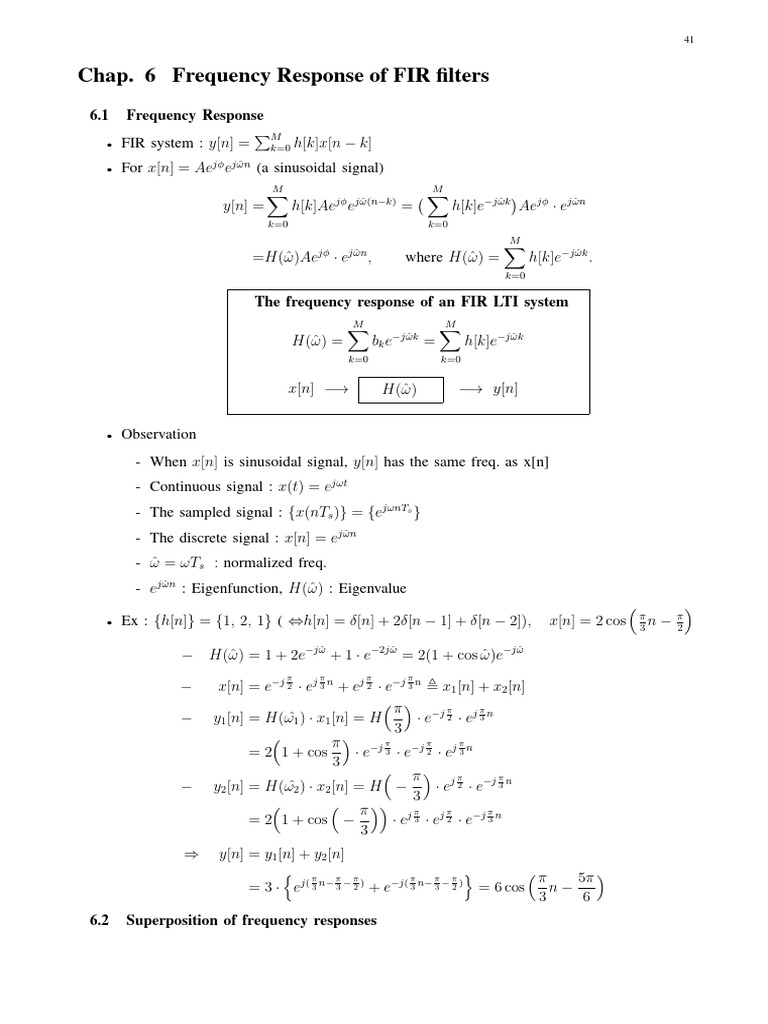 chap6 | PDF | Filter (Signal Processing) | Control Theory