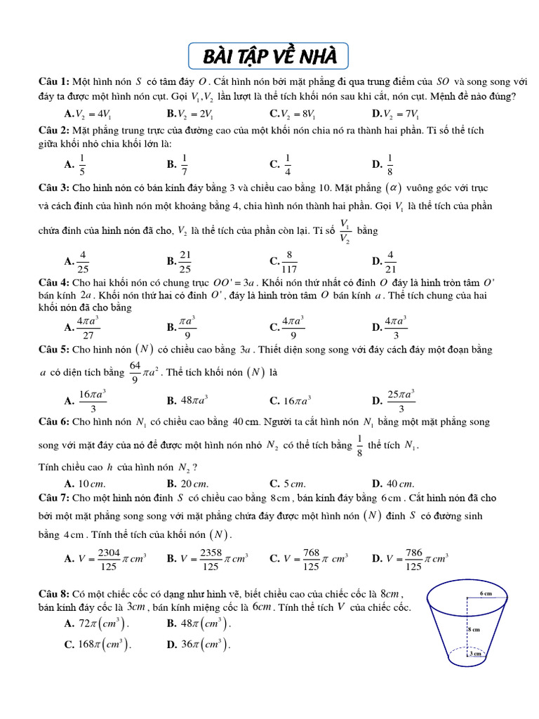 BTVN - Hình Nón C T | PDF