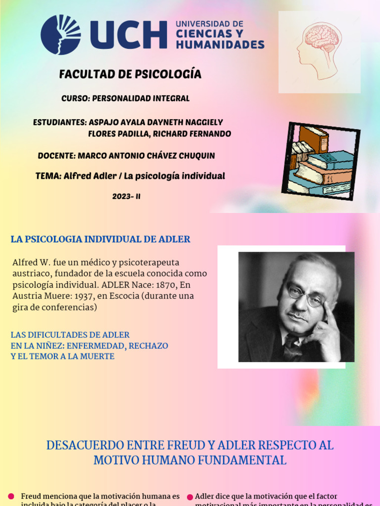 Psicologia Individual - Final | PDF | Sigmund Freud | Sicología
