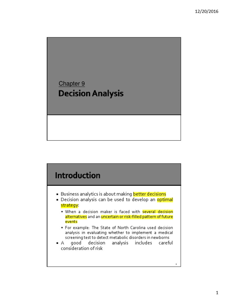 Chapter 9 (Decision Making) | PDF | Utility | Risk Aversion