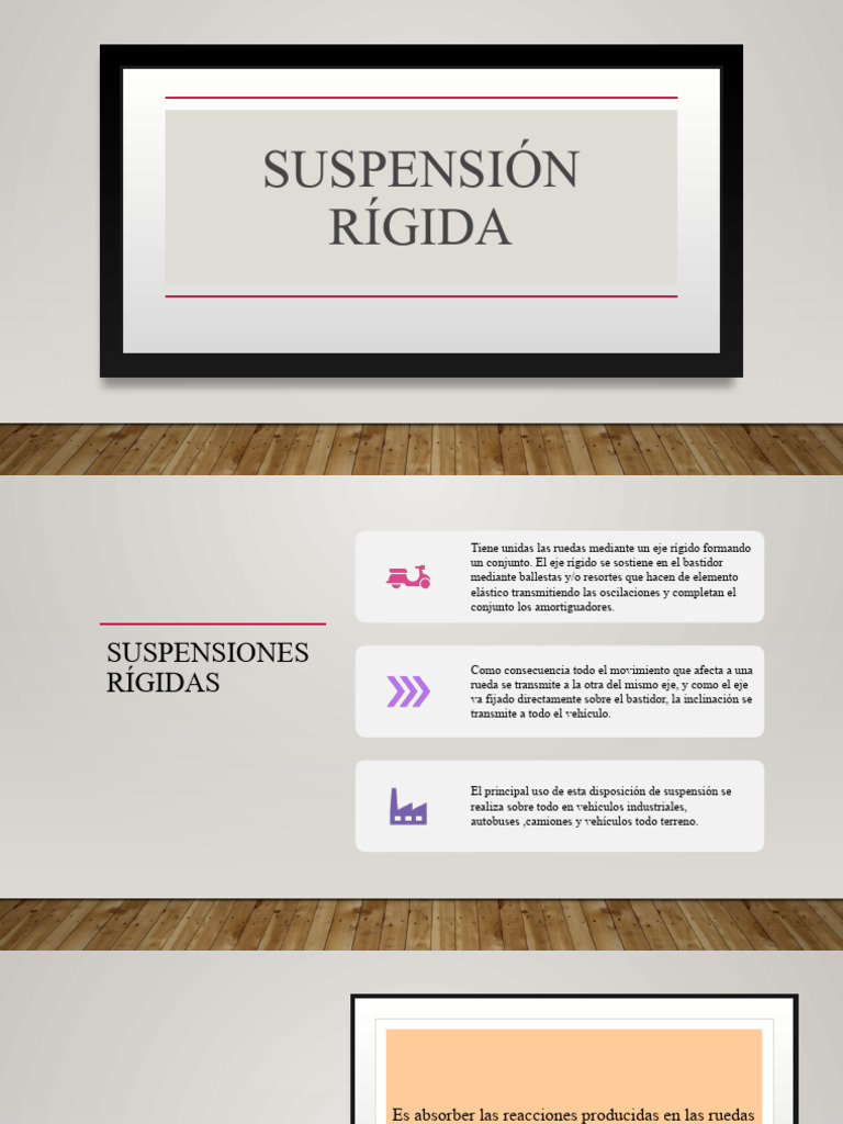 Suspensión Rígida: Guía Completa | PDF | Eje | Direccion