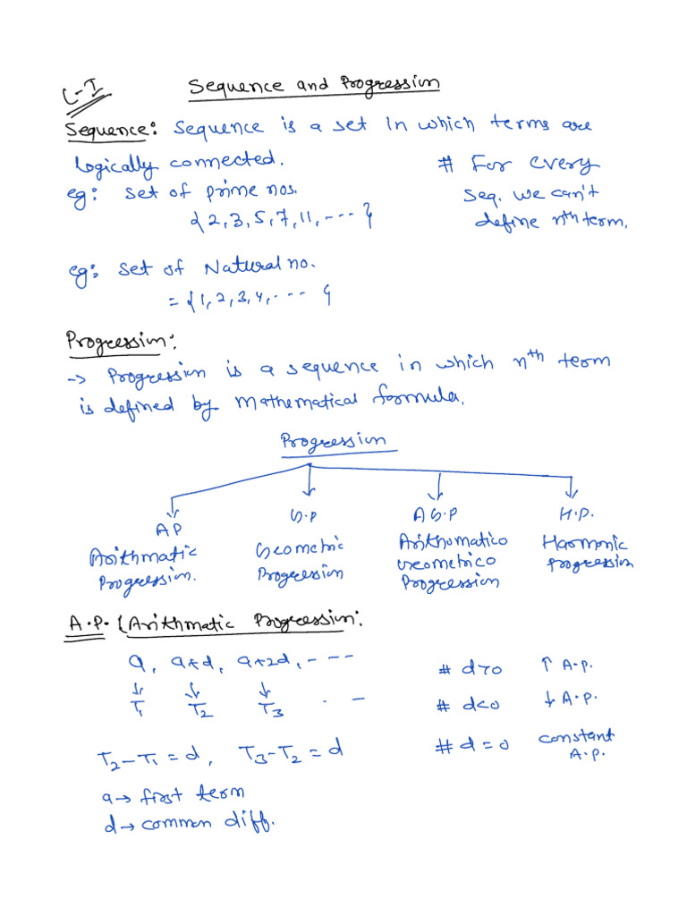 Sequence and Progression | PDF