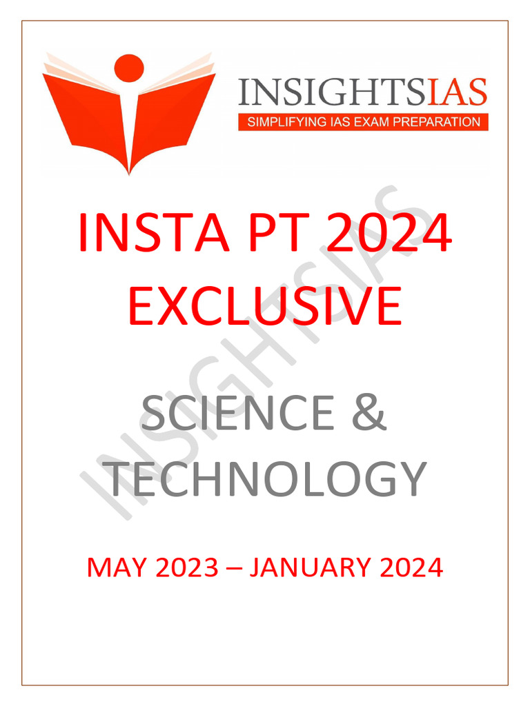 INSTA PT 2024 Exclusive Science and Technology | PDF | Moon | Nasa