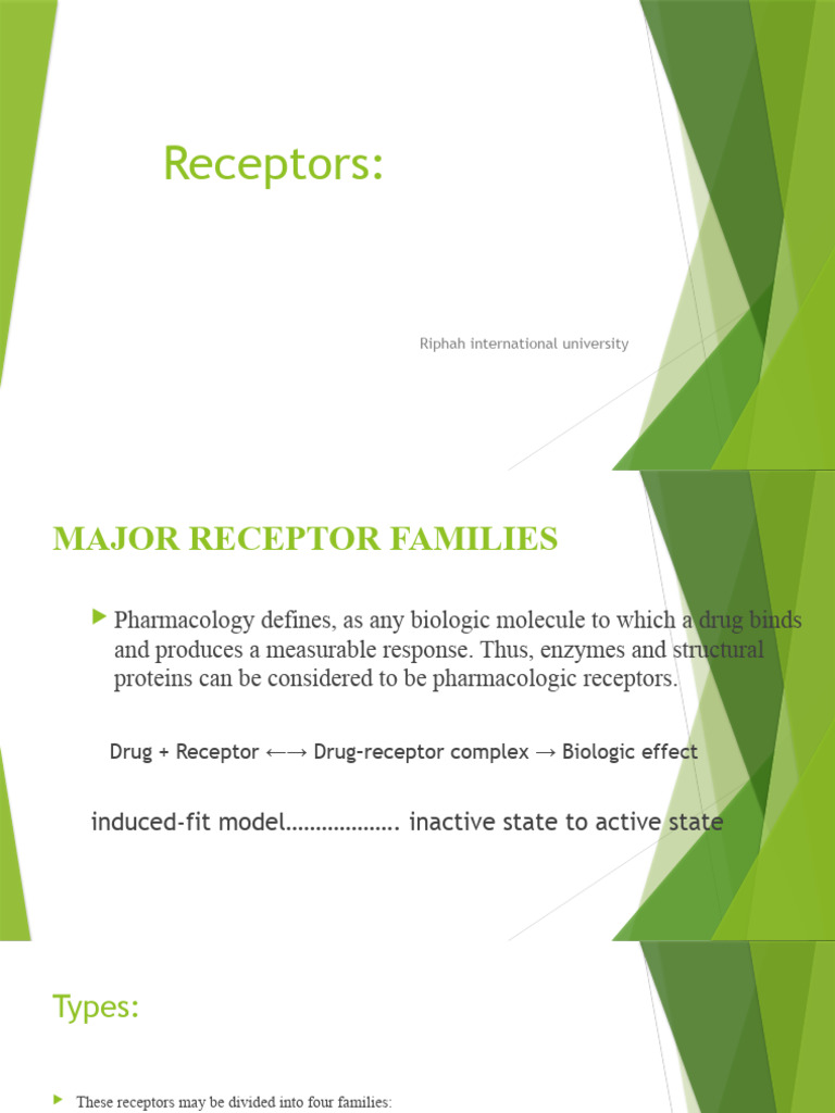 Receptors | PDF | Receptor Antagonist | Receptor (Biochemistry)