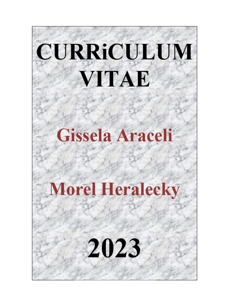 Curriculum Vitae. Araceli Morel 2022 | PDF | Microsoft