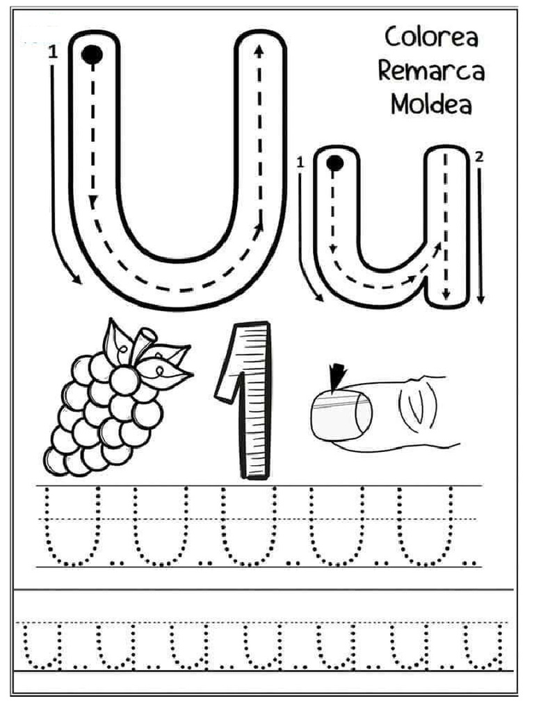 La Vocal U Letra U | PDF