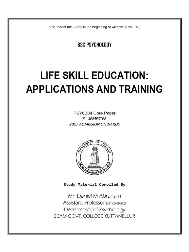 Life Skill Study Material | PDF | Empathy | Swot Analysis