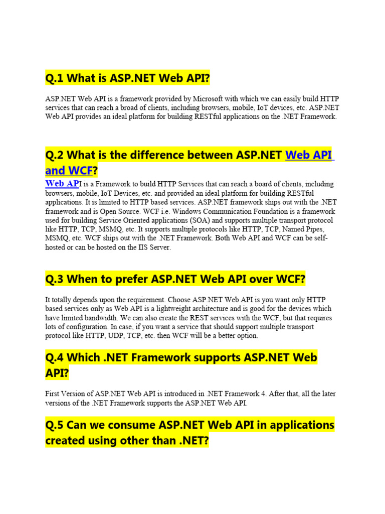 Web API | PDF | Web Service | World Wide Web