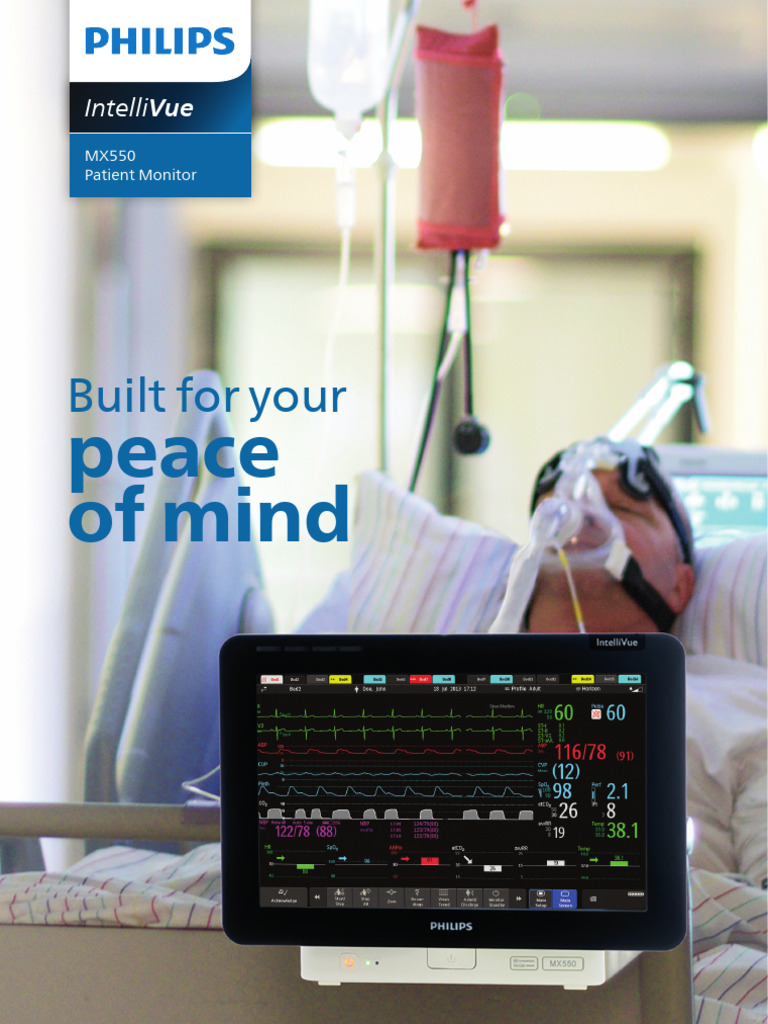 Patient Monitor Philips IntelliVue MX550 | PDF | Monitoring (Medicine ...