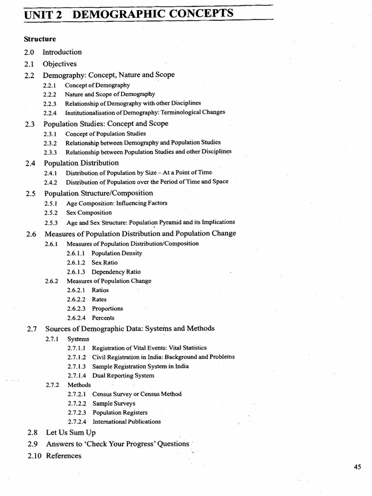 Demographic Concepts and Population Studies | PDF | Demography | Sociology